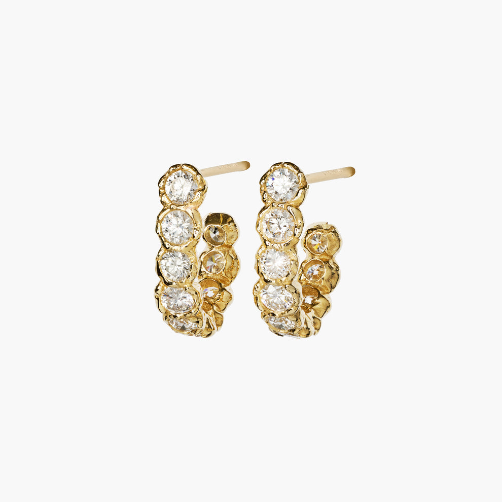ALFA DIAMOND HOOPS LIGHT – Fie Isolde